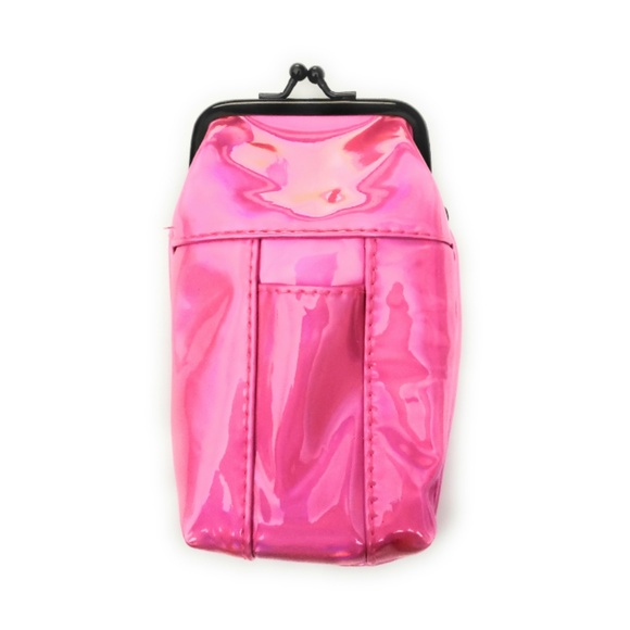 Bags | Pink Vinyl Iridescent Cigarette Case | Poshmark